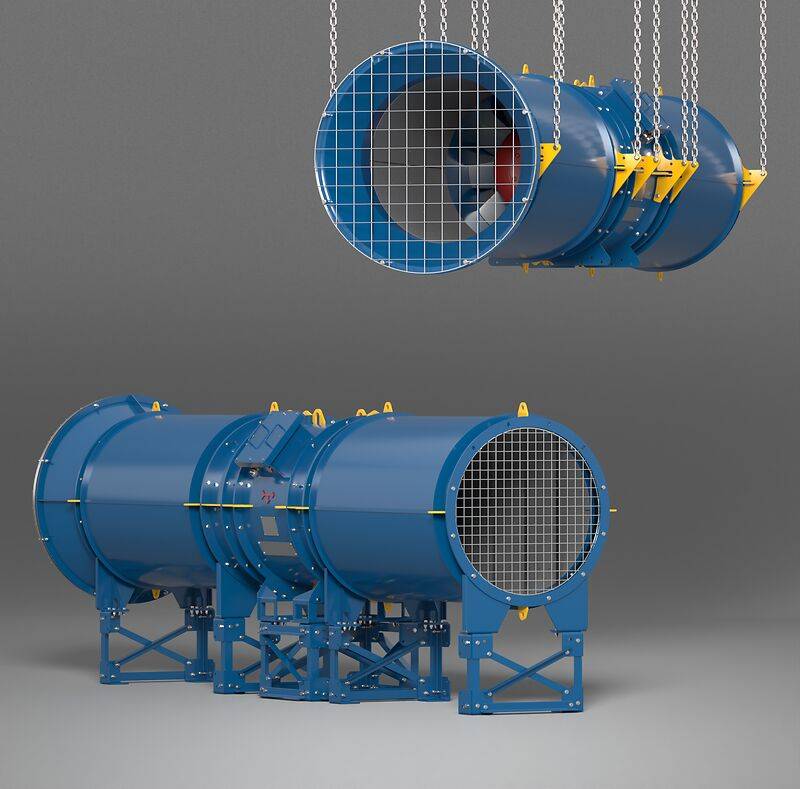 High-Performance Mining Fans for Mine Ventilation