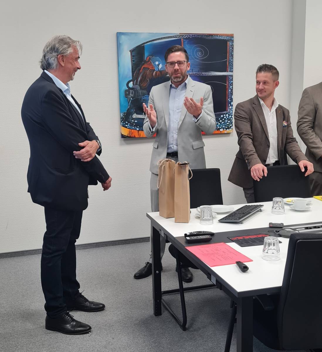 Visit of the Parliamentary Group of the FDP of Rhi...